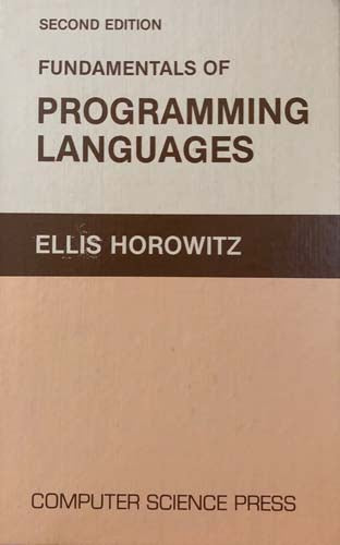 Fundamentals of Programming Languages – 2nd Hand Books
